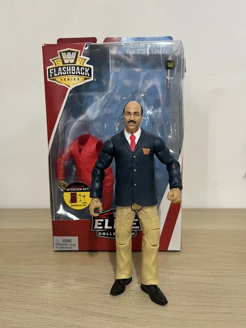 WWE MATTEL LEGENDS Flashback Mean Gene Okerlund Elite Wrestling Figure WCW £35.00 - PicClick UK