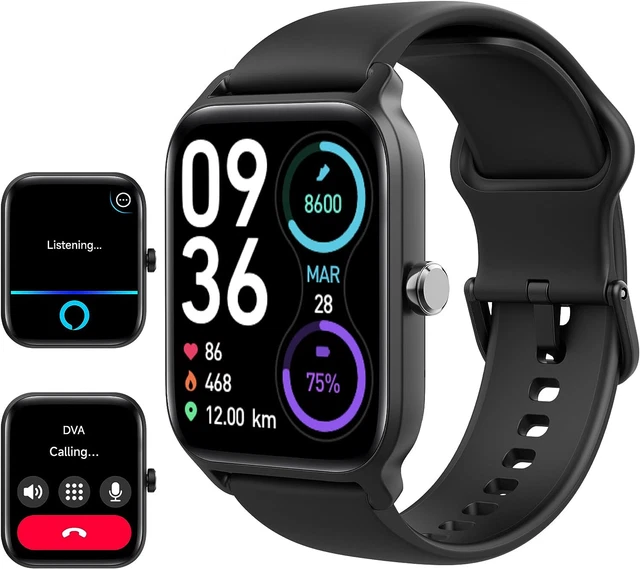 FITPOLO SMARTWATCH Uomo Chiamate, 1,8" Smartwatch con ALEXA INTEGRATO ...