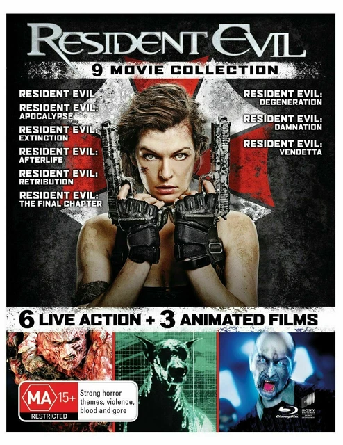 RESIDENT EVIL THE Complete 9 Film Collection (Region 0) Blu-ray Box Set ...