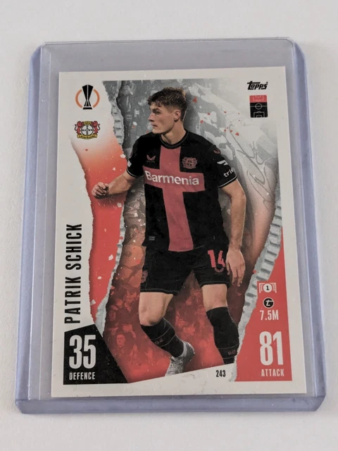 PATRICK SCHICK 2023-24 Topps Match Attax UCC Bayer Leverkusen #243 EUR ...