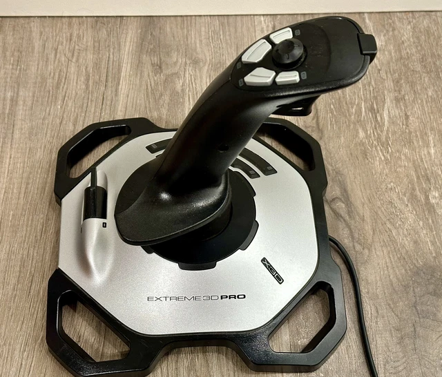 LOGITECH EXTREME 3D Pro X3D Joystick PC USB Flight Simulation ...