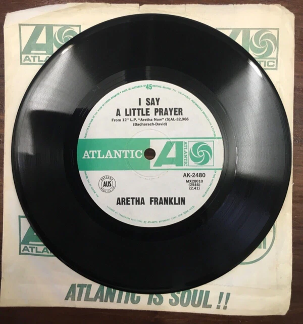 ARETHA FRANKLIN-I SAY A Little Prayer/House That Jack Built Ak2480-Aussie 7”-Ex $15.00 - PicClick AU