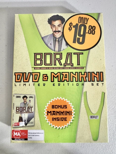BORAT DVD & Mankini Movie Limited Edition Set Box Set Sacha Baron Cohen ...