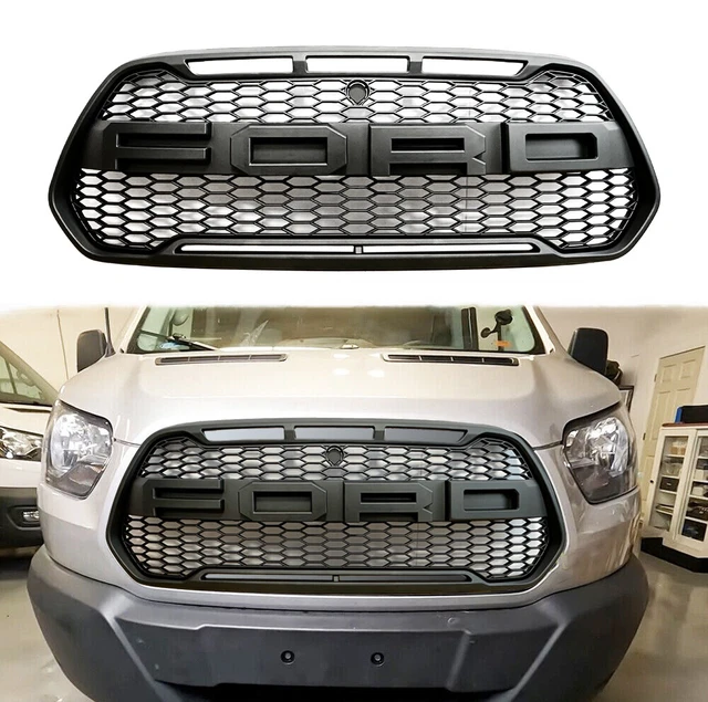 2015-2019 FORD TRANSIT MK8 Raptor Style Grille Upgrade Black ...