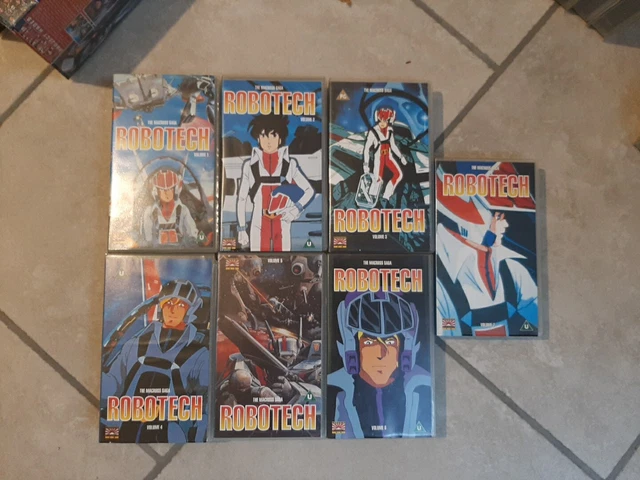 ROBOTECH THE MACROSS Saga VHS Volumes 1-7 Vintage Anime £54.99 ...