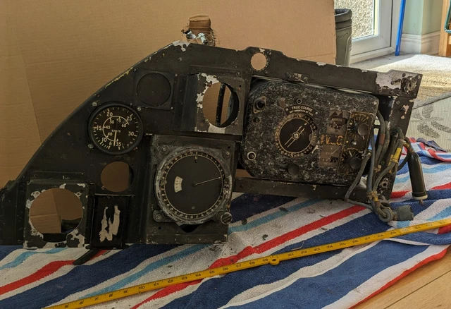 Vintage Aircraft Panel With Gm Compass Mk4b Air Position Indicator Mark £20000 Picclick Uk