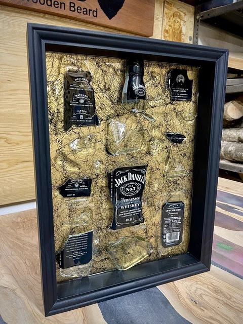QUADRO CON BOTTIGLIA Rotta Jack Daniel’s EUR 130,00 - PicClick IT