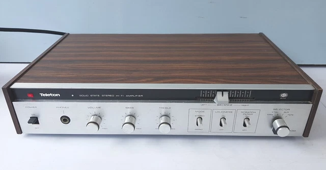 TELETON STEREO HI-FI Amplifier SAQ-206B Vintage Solid State, 12 Watt ...