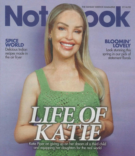 MAGAZINE CAHIER SUNDAY Mirror : Katie Piper, James Anderson, Mode, 27.4 ...