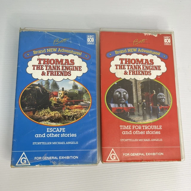 THOMAS THE TANK Engine Time for Trouble & Escape VHS Tape Pal ABC Video ...