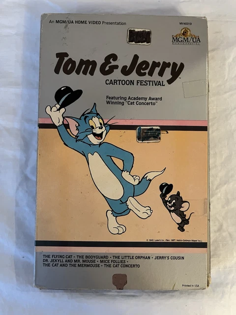 TOM & JERRY Cartoon Festival: VHS Book Box/MGM RARE VOL 1 Two Tone Tape ...
