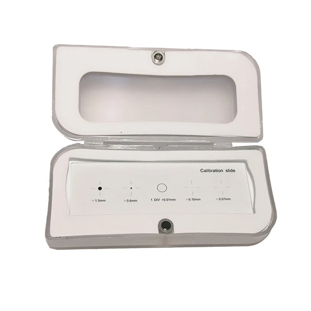 CROSSHAIR SCALE MICROSCOPE Slide Ruler for Detailed Measurements at 0 ...