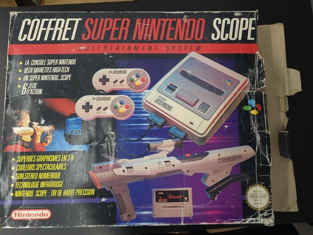 COFFRET SUPER NINTENDO Scope SNES Console boite en Très mauvais état 6 EUR 299,99 - PicClick FR