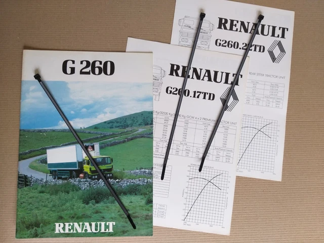 TRES RARE BROCHURE catalogue dépliant camion BERLIET RENAULT G 260 ...