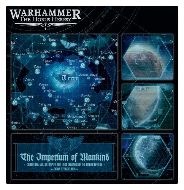 WARHAMMER THE HORUS Heresy map Carta Galactica the Imperium of Mankind ...
