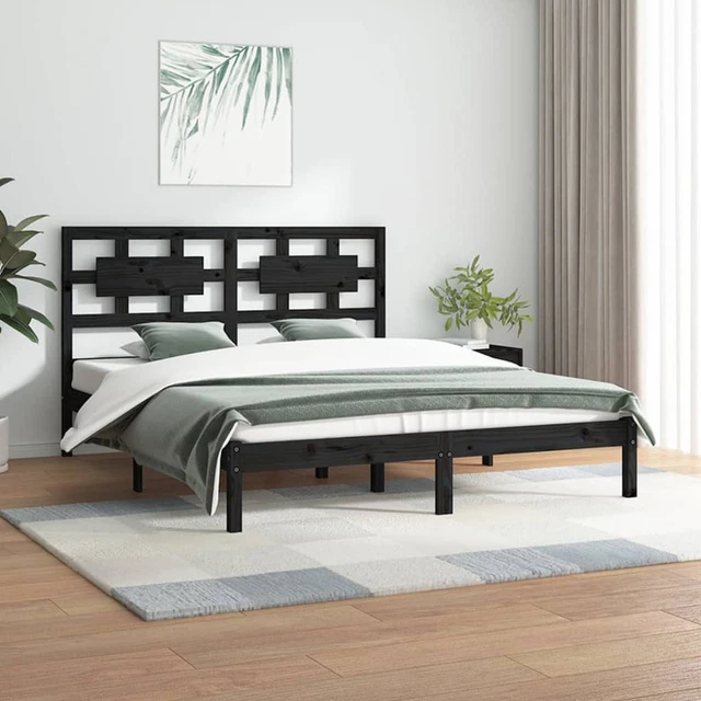 BARASH SOLID WOOD Bed Bed Frame,Wood Highlights, Small Double,Bed Frame ...