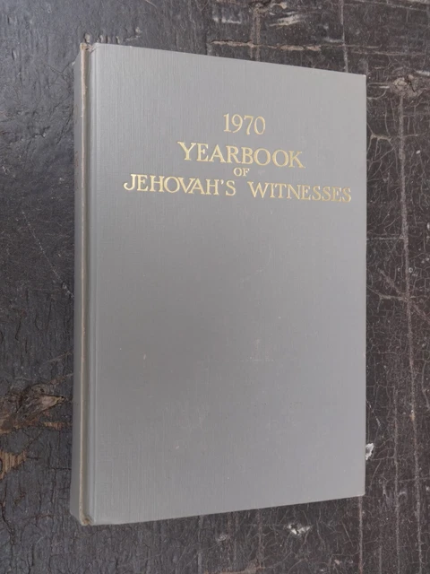 1970 YEARBOOK OF Jehovah's Witnesses Original Watchtower IBSA Edition ...