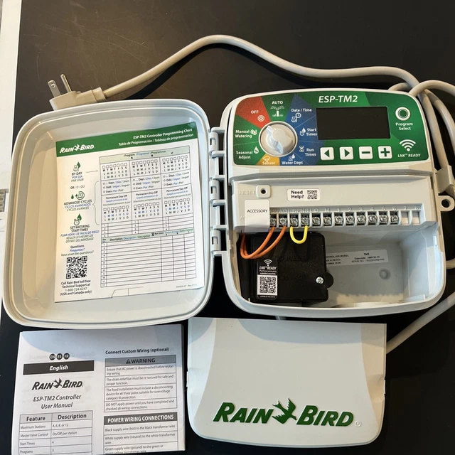 RAIN BIRD ESP-TM2 Irrigation Controller - White $14.80 - PicClick