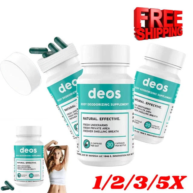 DEOS INTERNAL DEODORANT Supplement Natural Chlorophyll Capsules forOdor ...