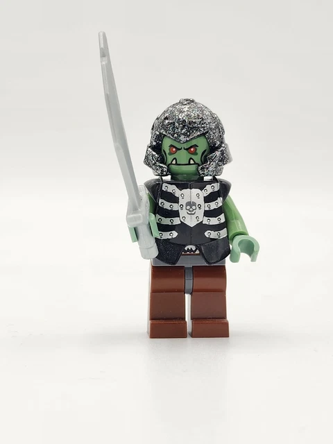 LEGO CASTLE-TROLL WARRIOR, Fantasy Era Orc Scimitar Shield Minifigure ...