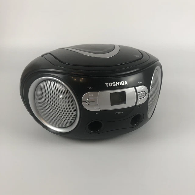 TOSHIBA TY-CRS9 PORTABLE CD Player Boombox with AM/FM Tuner & Aux Input ...