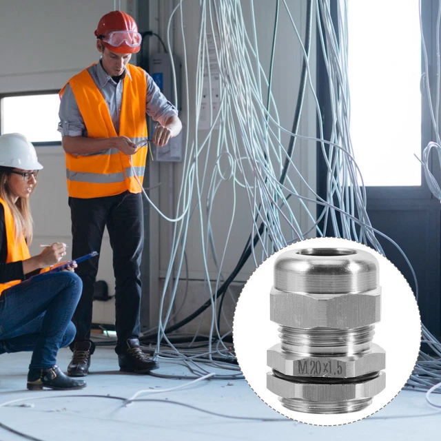 CABLE PASS THROUGH Connector Strain Relief Cord Water Proof Clamp £7.67 ...