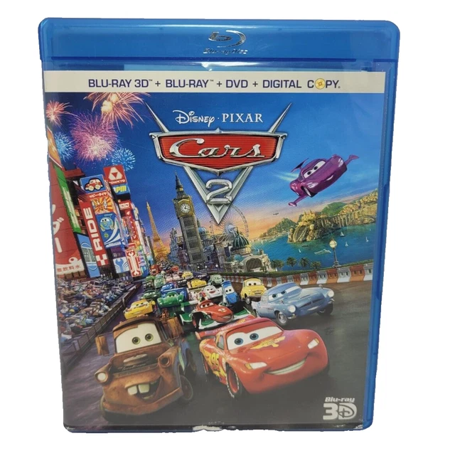 CARS 2 (BLU-RAY/DVD, 2011, 5-Disc Set, Includes Digital Copy 3D) $12.40 ...