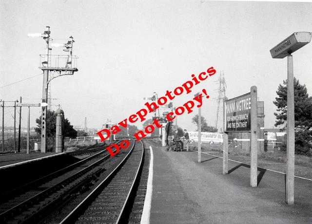 B&W TRAIN / Railway Negative (6x4cm) Manningtree South Junction 7th Aug ...
