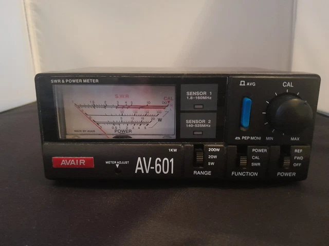 AVAIR AV 601 Hf Vhf Uhf Swr Power Meter Hf Vhf Uhf £55.00 - PicClick UK