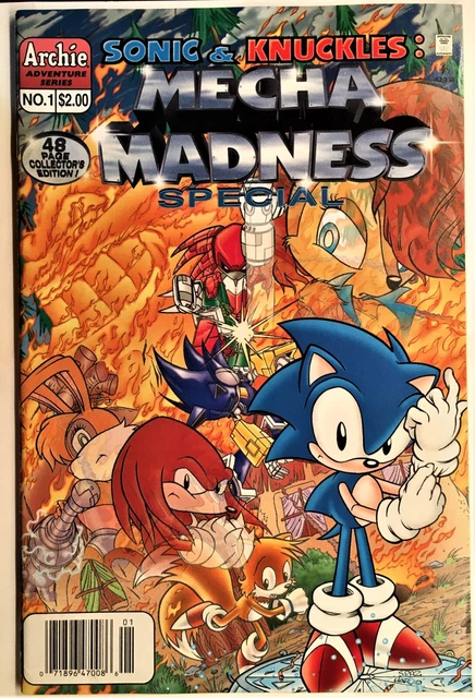 SONIC THE HEDGEHOG SPECIAL 1996 #1 Comic Book MECHA MADNESS Bagged ...