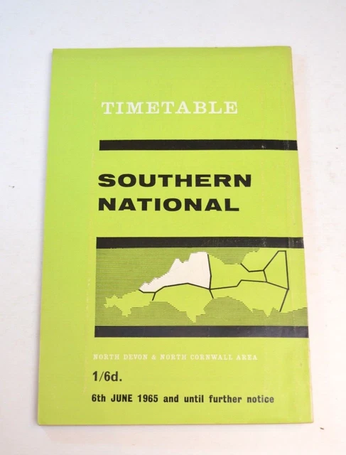 BUS COACH TIMETABLE Southern National North Devon & Cornwall 6th June ...