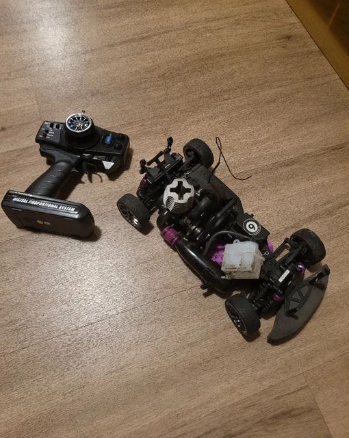 HPI NITRO TOURING car with controller needs body shell untested project ...