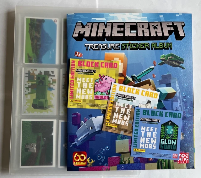 MINECRAFT TREASURE STICKERS and Album Complete Collection £57.92 ...