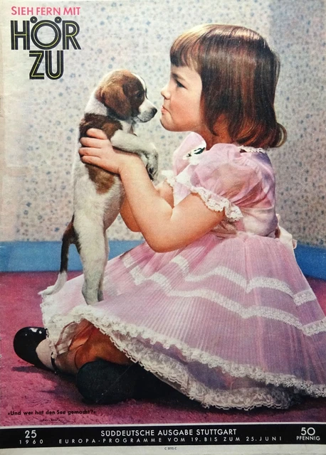 HÖRZU HEFT 25 von 1960, Blick in die Welt, Fernsehprogramm, Mecki-Seite ...