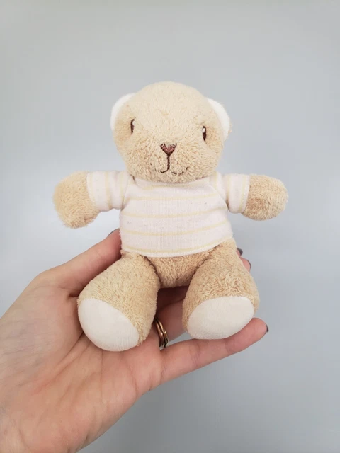 TESCO HUGGING FRIENDS Bear Teddy Soft Toy Plush Striped Jumper Cuddle ...