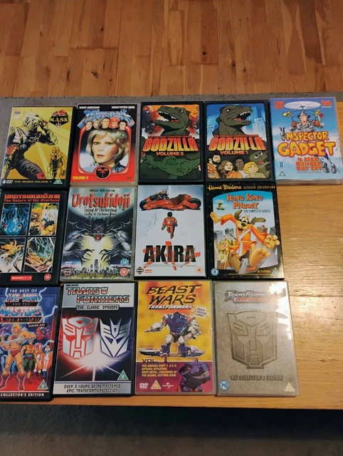70S/80S CARTOON DVD Bundle - Transformers/he-man/godzilla/mask ...