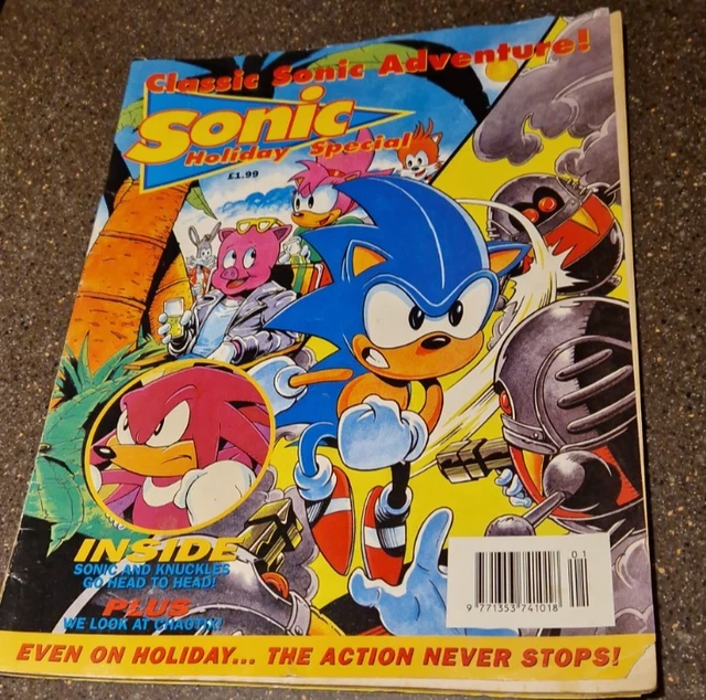 SONIC THE COMIC Fleetway - Holiday Special 1995 - UK sega the hedgehog ...