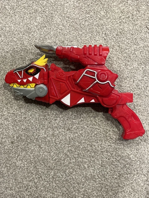 POWER RANGERS DINO Charge T Rex Red Morpher Gun with No 1+ T Rex ...