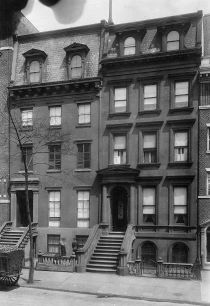 MONROE PLACE COLONEL Mortimer Ogden House to right New York 1922 Old ...