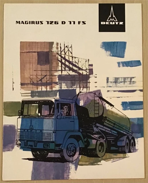 MAGIRUS DEUTZ 126 D11 FS Truck Commercial Sales Brochure Aug 1965 #208 ...