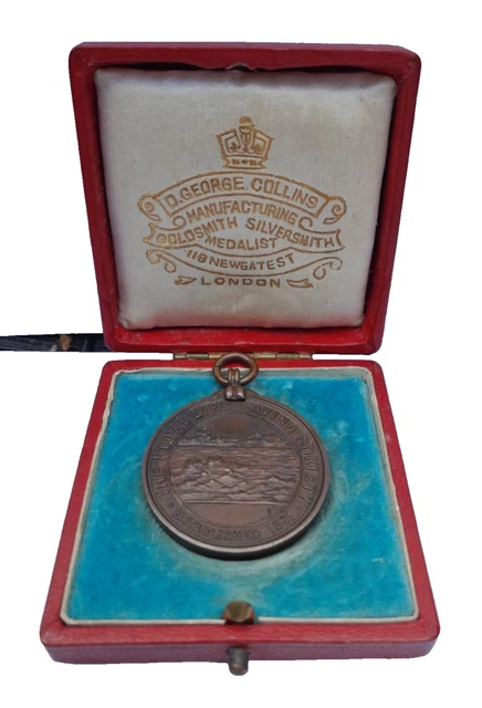 VTG 1907 ROYAL Life Saving Society Rlss Medal Awarded To Wn Burt In ...