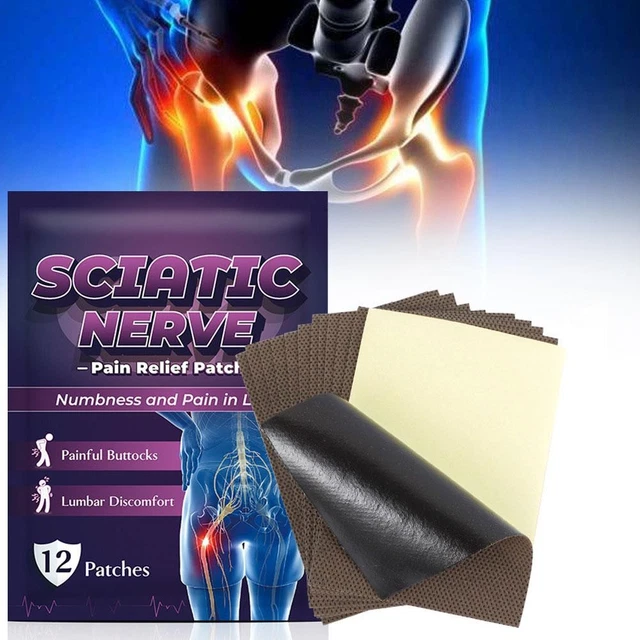 SCIATICA ACUPUNCTURE PATCHES 12 Pcs/ Box Sciatica Nerve Relief Patches ...