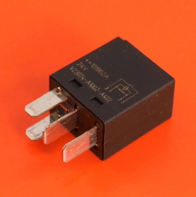 GENUINE TE / TYCO Automotive Micro Relay 24V 25 Amp 4 Pin Normally Open ...