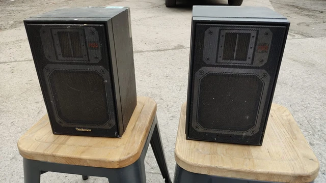VINTAGE TECHNICS SB-F333 2 Way Speaker System 60W 8 Ohms Pair For ...