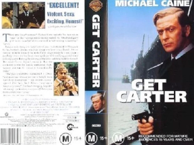 GET CARTER (1971) Michael Caine - Classic British Gangster Film - VHS ...