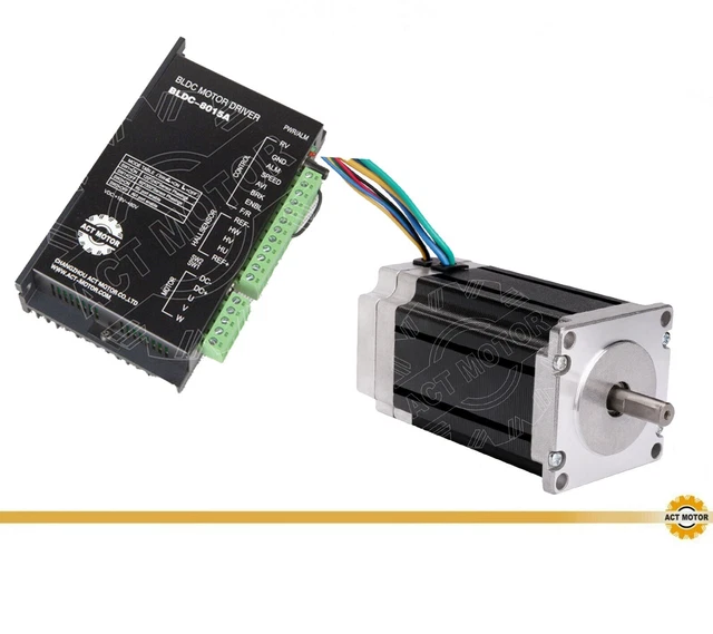 1AXIS BRUSHLESS DC Motor 57BLF03 188W 24V 3000RPM 101mm DC Driver CNC ...