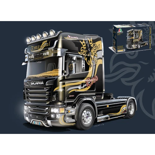 SCANIA R V8 TOPLINE ""IMPERIAL"" KIT 1:24 Italeri Kit Truck Die Cast ...
