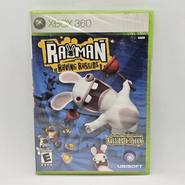 RAYMAN RAVING RABBIDS Microsoft Xbox 360 Brand New Factory Sealed Video ...