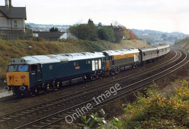 RAILWAY PHOTO 6X4 Class 50 50008 and 015 Charter at Newton Abbot 23/11 ...