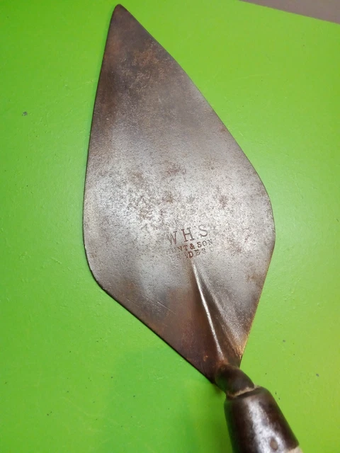 WHS BRICKLAYING TROWEL ORIGINAL VINTAGE 8 1/2" x 4" clean and used ...